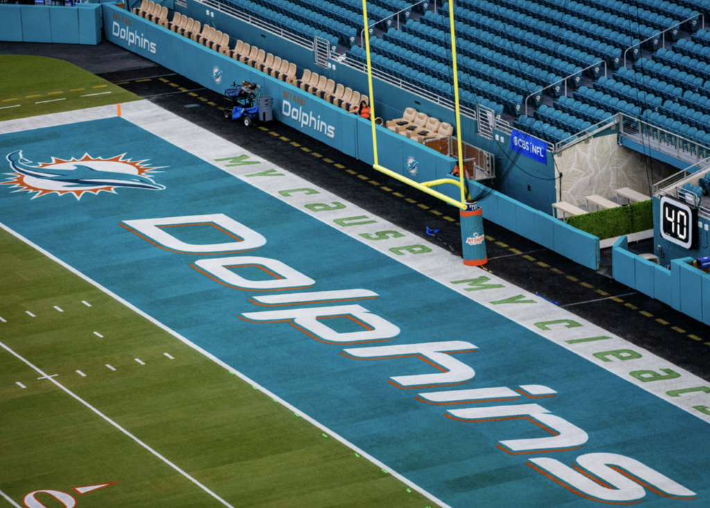Dolphins’ IT gameplan scores points with fans at football games and ...